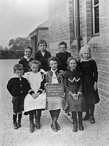 Exit/Old Photographs of Long Preston/People/AB01 - School Group 1901