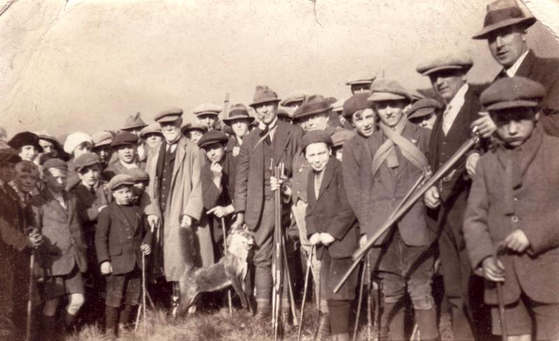 Exit/Old Photographs of Long Preston/People/Shooting Party 2 1920s